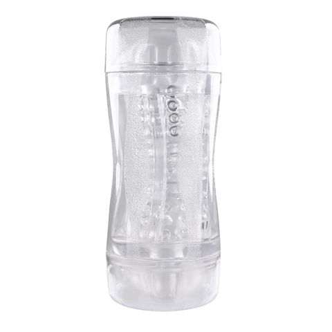 Evolved - Double Fantasy Masturbator - Clear - EasyToys